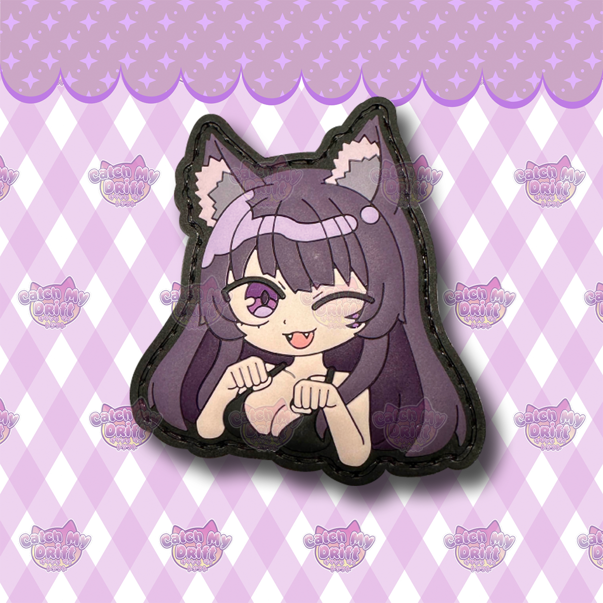 Waifu Anime Velcro Patches for bags, everyday carry, dash mats, cars ...